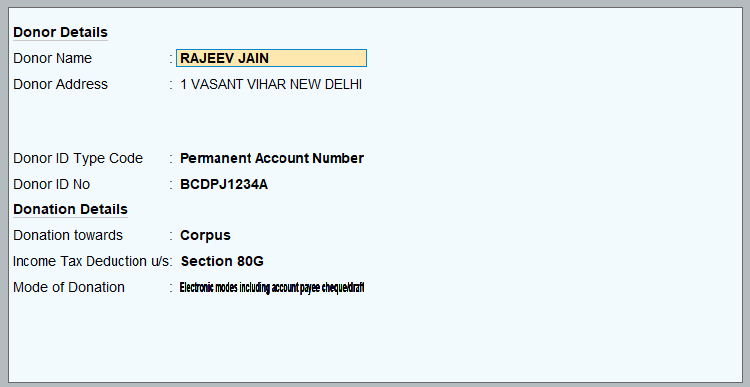 GENERATE DONATION RECEIPT AND FORM 10BD – TALLY CUSTOMISATION WITH TDL ...